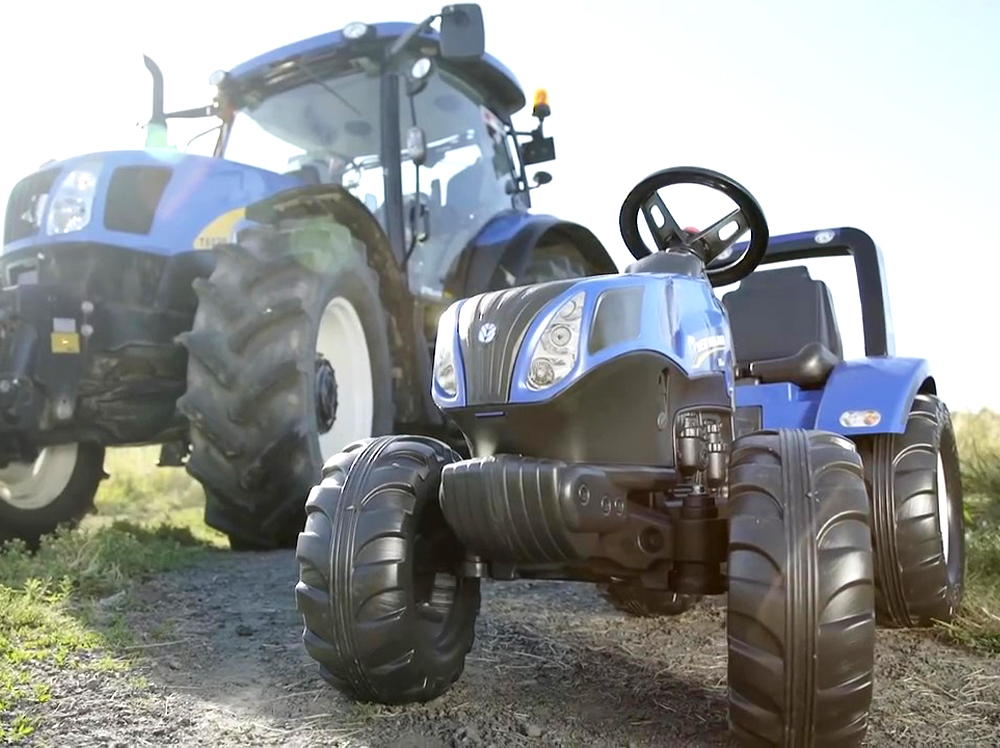 Παιδικό τρακτέρ NEW HOLLAND πεταλοκίνητο με καρότσα - PrimeKid ...